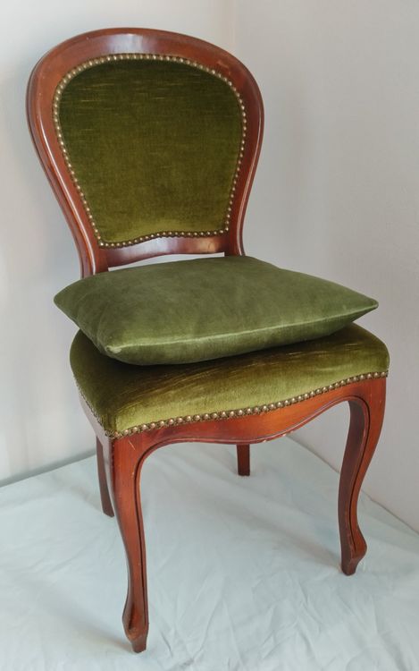 Stuhl grün gepolstert | Kaufen auf Ricardo