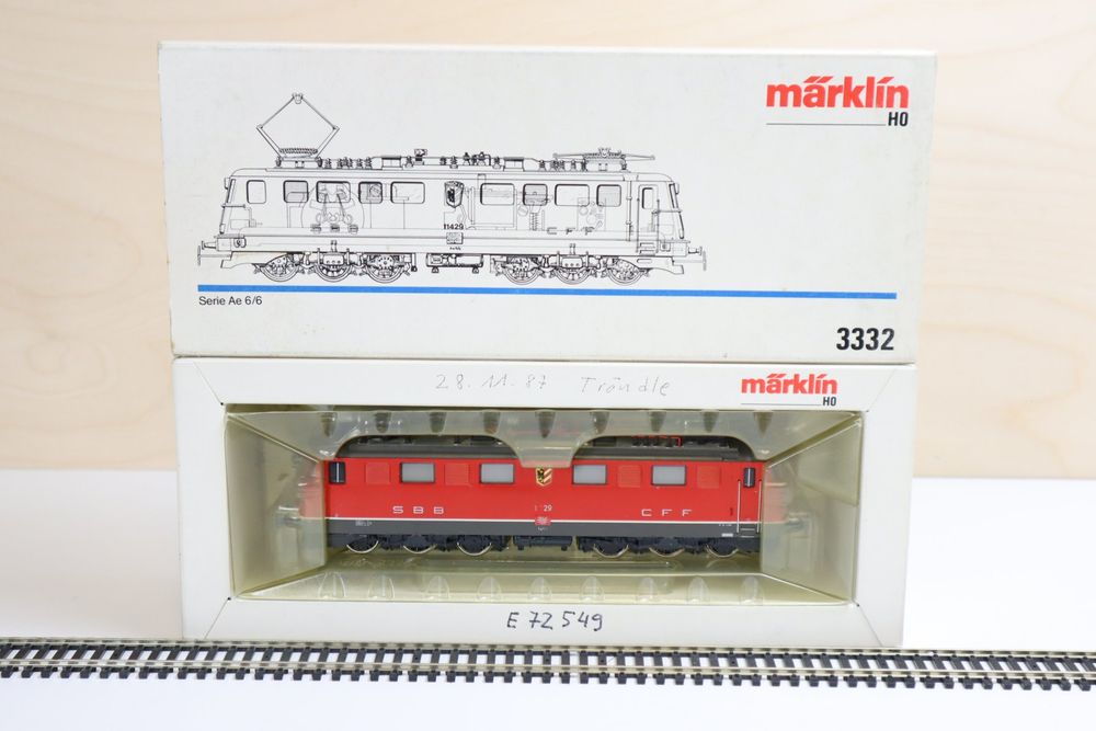 Märklin SBB Ae 6/6 E-Lok - Rot - 3332 (Gebraucht) in Winterthur für CHF 81 – mit Lieferung auf ...