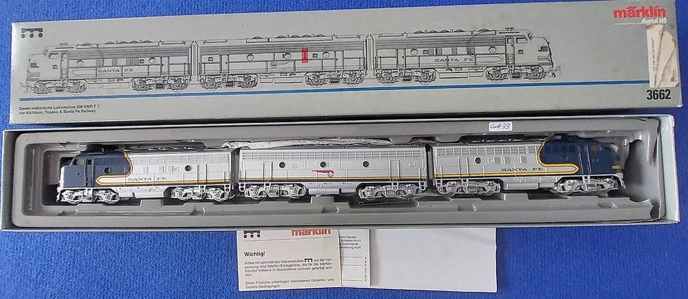 Märklin 3662 amerikanischer Typ F7 dreiteilig DDC (Neu (gemäss ...