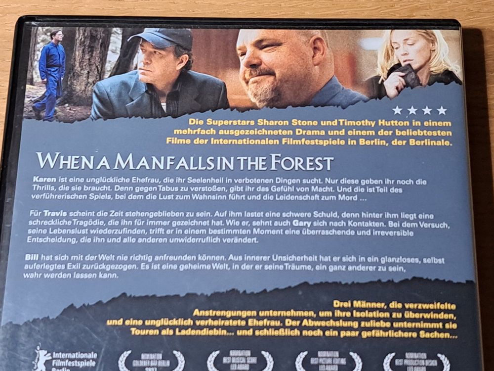 When a Man Falls in the Forest mit Sharon Stone, T. Hutton (Gebraucht ...