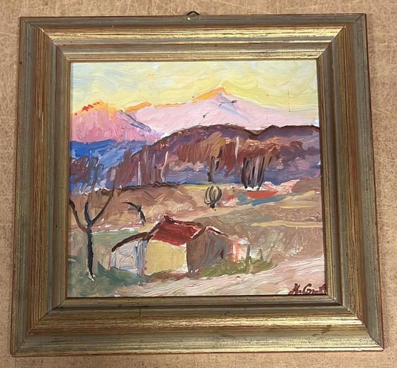 Gemälde sommerliche Landschaft, signiert Gut (ID 7253) | Kaufen auf Ricardo