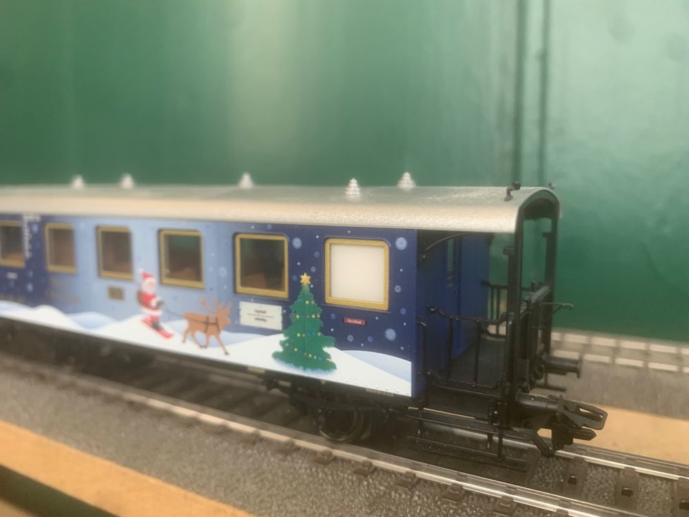 Märklin HO 48420 + 48421 wagon de Noël Weichnachtswagen (Gebraucht) in ...