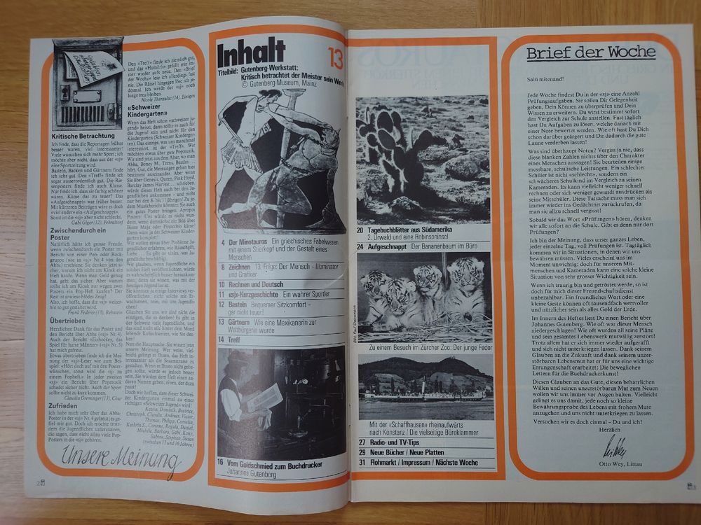 Heft "Schweizer Jugend" 13/80 (27.03.1980) (Gebraucht) in Münchwilen TG für CHF 5 – mit ...