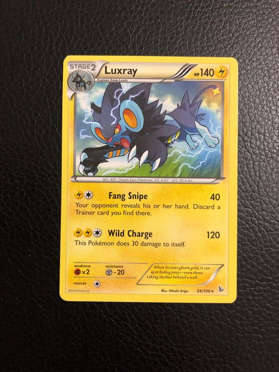 XY Flashfire Luxray rare 34/106 Ab 1 (Gebraucht) in Paradiso für CHF 1 – mit Lieferung auf ...