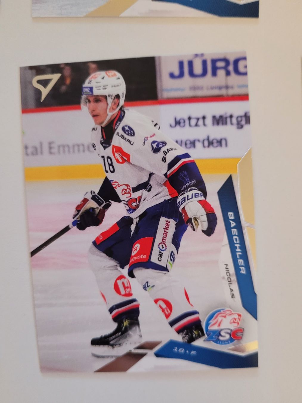 2025/26 ZSC Lions Nicolas Baechler Base (Gebraucht) in Bauma für CHF 1 ...