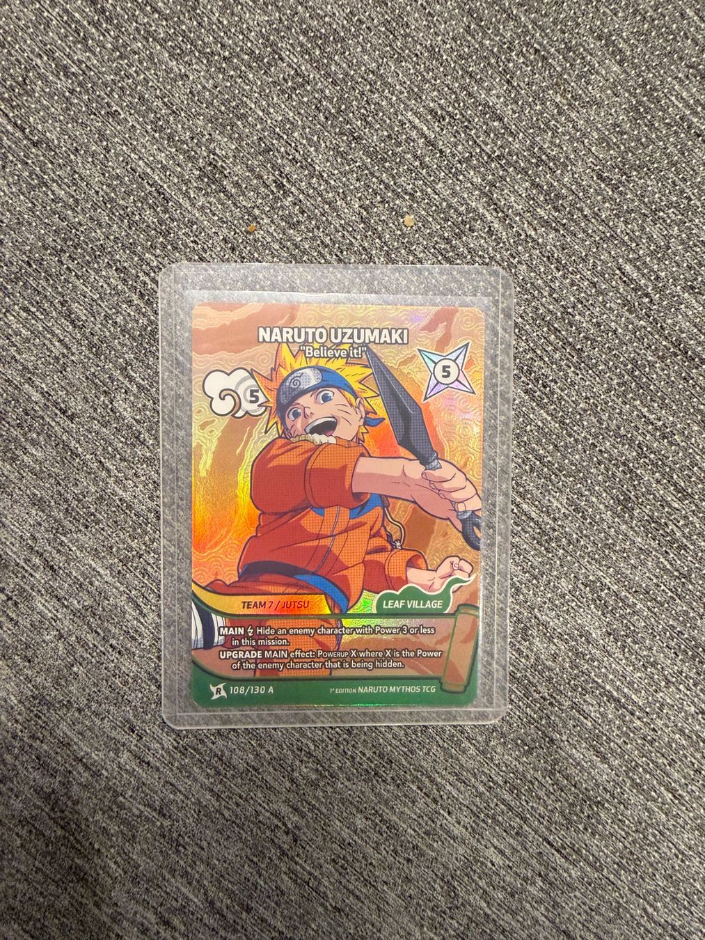 Naruto Uzumaki - Rara Art - 108/130 A - Naruto Mythos TCG (Gebraucht ...