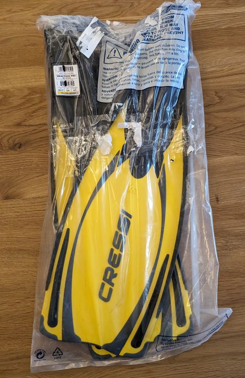 NEU | Cressi Reaction Pro Fins (Tauchflossen) (Neu und originalverpackt ...
