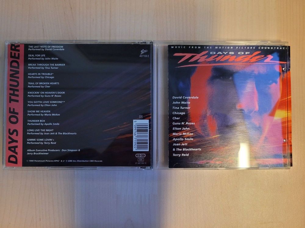 Days of Thunder OST-CD 1990 (Gebraucht) in Nebikon für CHF 1 – mit Lieferung auf Ricardo kaufen