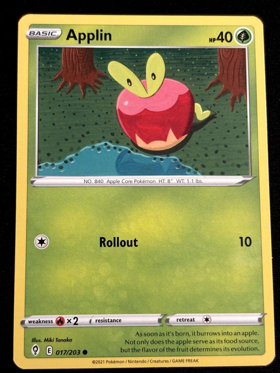 Pokemon Applin - Evolving-Skies 17/203 - English (Gebraucht) in Bern ...
