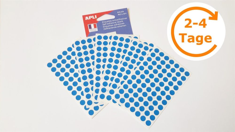 Markierungspunkte, blau, 8mm, 462 Stück (Neu und originalverpackt) in ...