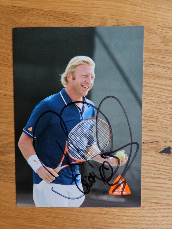 Handsignierte Boris Becker Autogrammkarte (Neu (gemäss Beschreibung ...