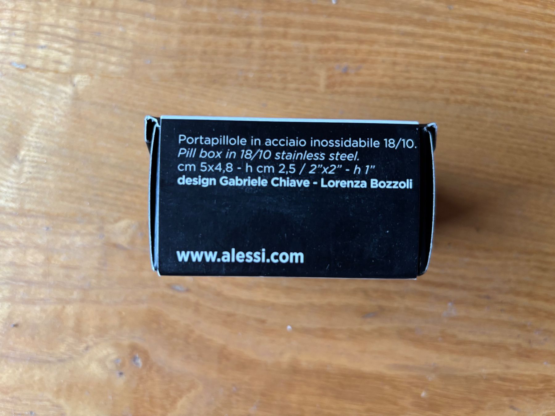 Alessi Chestnut Porte pilule / Portapillole /Pillendose (D'occasion) à ...