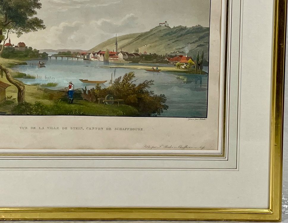 Egidius Federle (1810-1876) Kolorierte Stich Schaffhausen | Kaufen auf ...