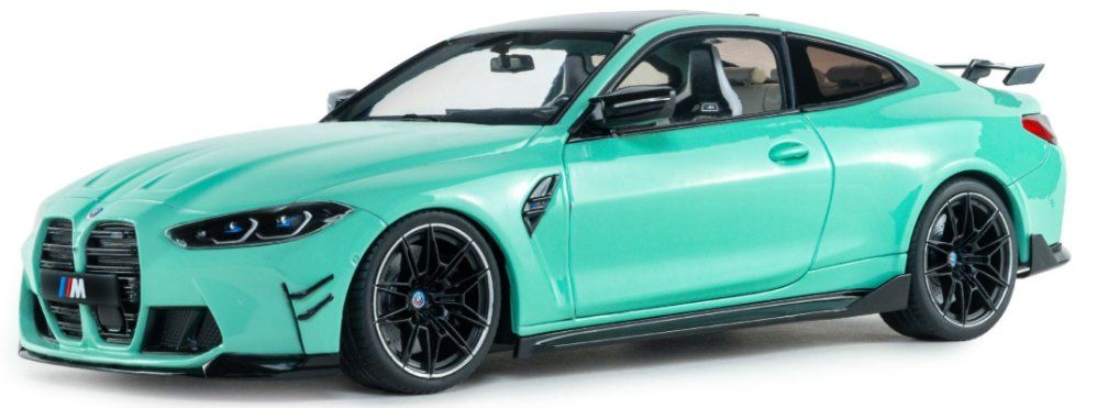 BMW M4 Performance Parts 2025 türkis 1/18 Solido NEUHEIT (Neu und ...