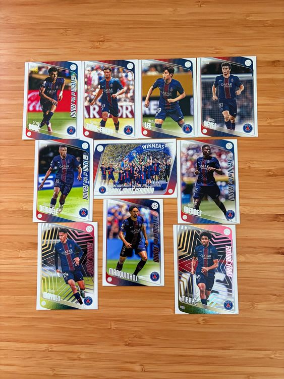 PSG x10 Base Cards - Topps UCC Flagship 2025/26 (Neu (gemäss ...