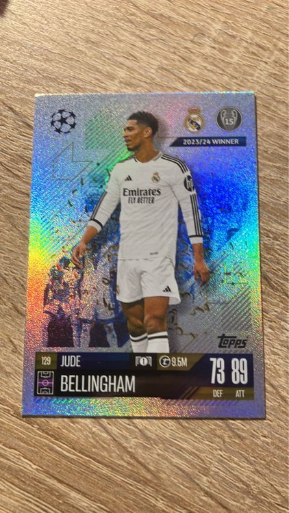 Topps Match Attax 2024-25 Jude Bellingham Real Madrid (Neu (gemäss ...