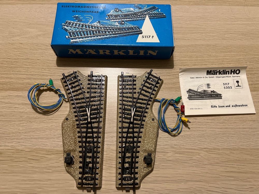Märklin 5117 Weichenpaar H0 NEU (Neu und originalverpackt) in St-Aubin ...