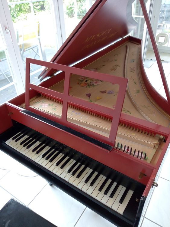 Ruckers Cembalo (1,85m), Einmanualig, mit Innenverzierungen (Gebraucht ...