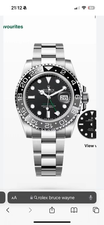 Rolex GMT Master II, Stahl, Bruce Wayne NEU | Kaufen auf Ricardo