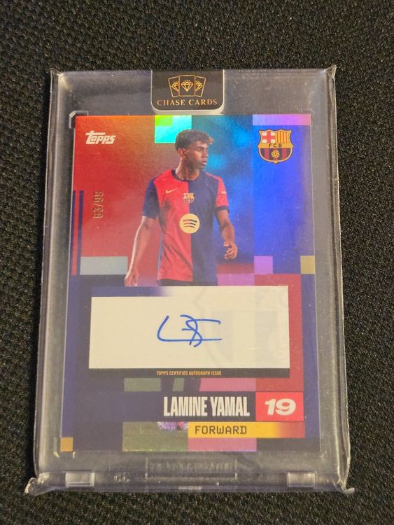 Topps Lamine Yamal FC Barcelona Team Set Autogramm 63/99 (Neu (gemäss ...