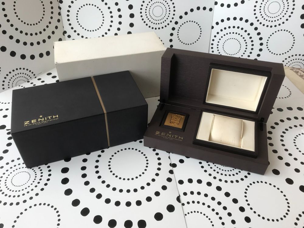 ZENITH ORIGINAL - WATCH BOX ECRIN SCHACHTEL VINTAGE TOP !!! | Kaufen ...