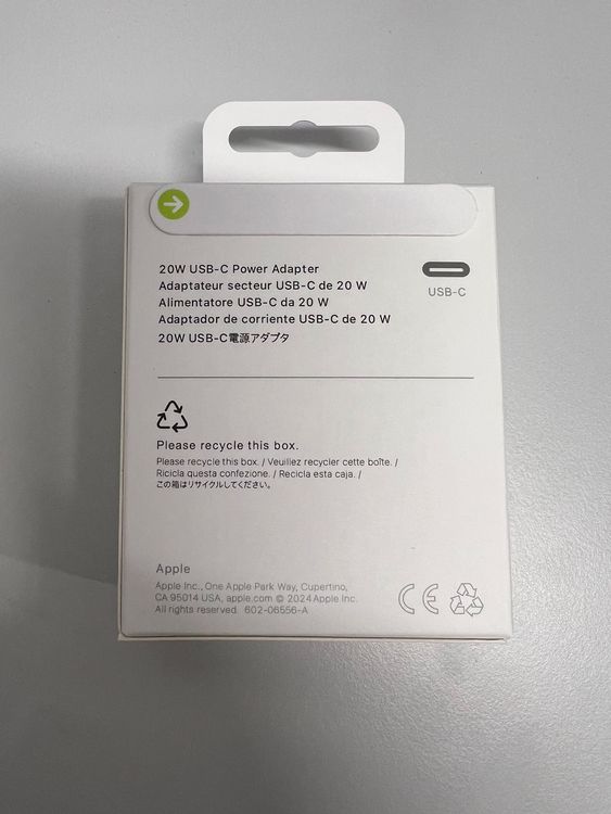 Original Apple USB-C 20 W Power Adapter für Apple iPhones (Neu und ...