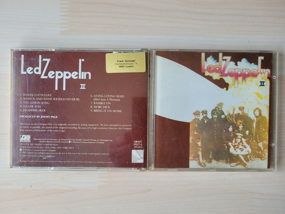 Led Zeppelin - II CD 1969 | Kaufen auf Ricardo