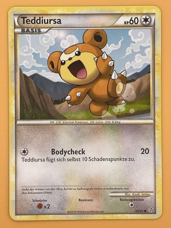Teddiursa 65/95 Pokémon HG&SS Unleashed ab 1.- (Neu (gemäss Beschreibung)) in Uster für CHF 1 ...