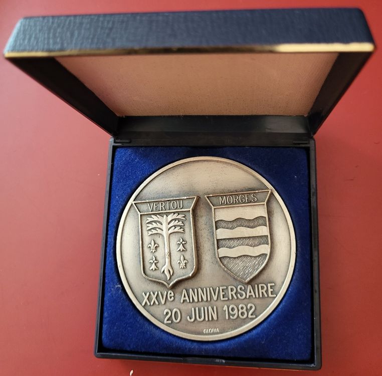 Pièce commémorative jumelage Morges-Vertou (Gebraucht) in Corserey für ...
