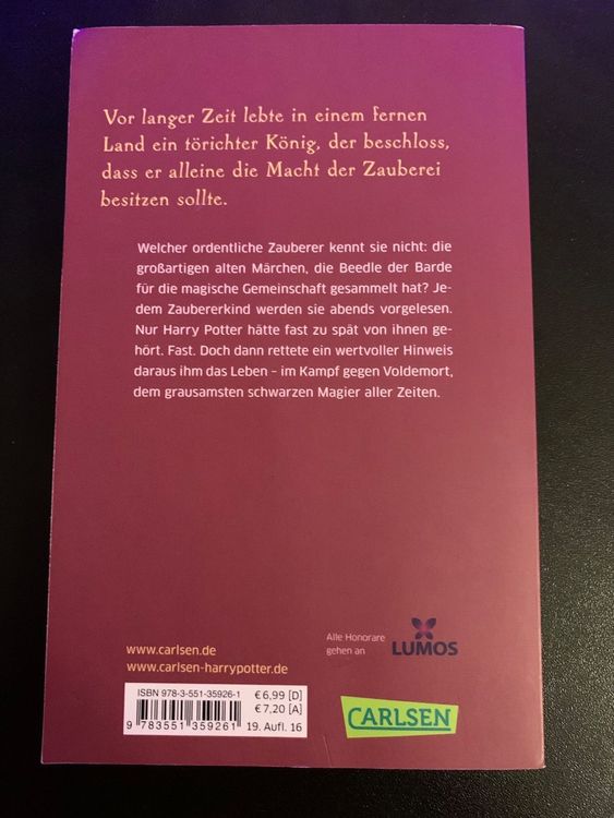 Die Märchen von Beedle dem Barden - J.K.Rowling/Harry Potter | Kaufen ...