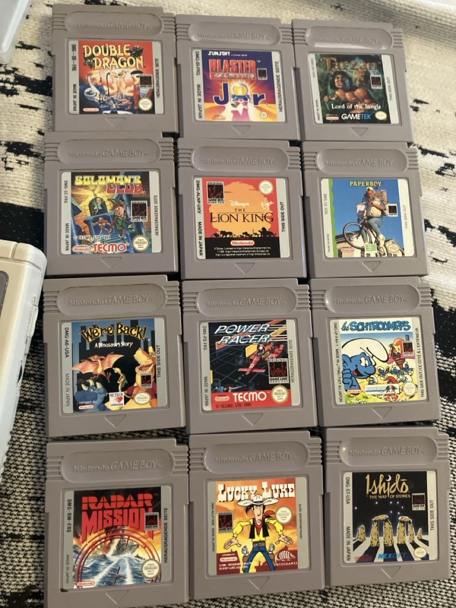 Game Boy originale (DMG-01) et 12 jeux (Gebraucht) in Les Brenets für ...