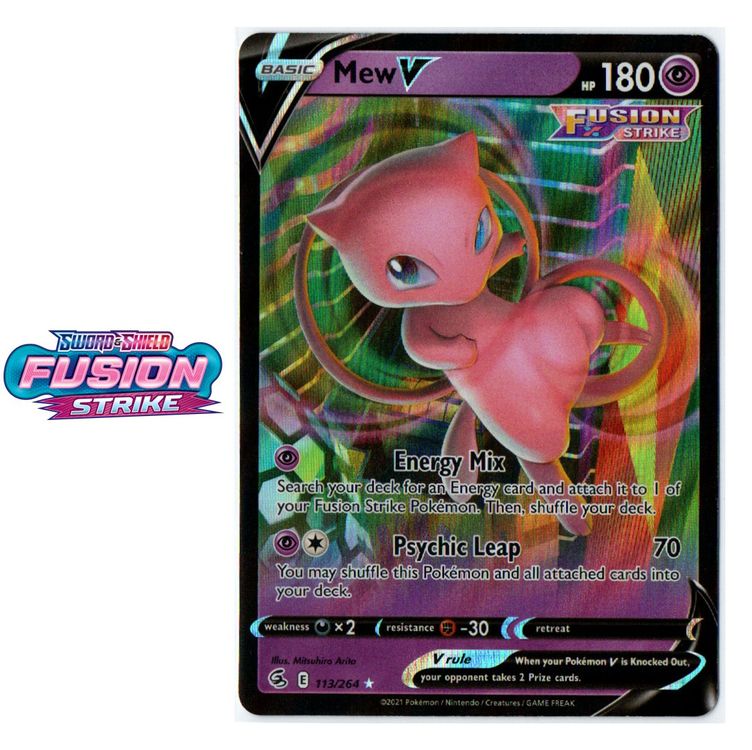 Fusion Strike Mew V 113/264 EN (Neu (gemäss Beschreibung)) in Zug für CHF 2.5 – mit Lieferung ...