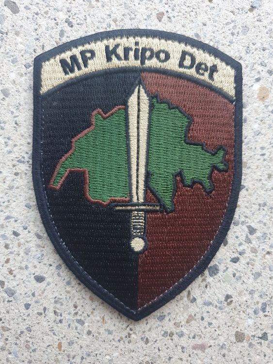 Badge Militärpolizei MP Kripo Det mit Klett Original *** (Neu und ...