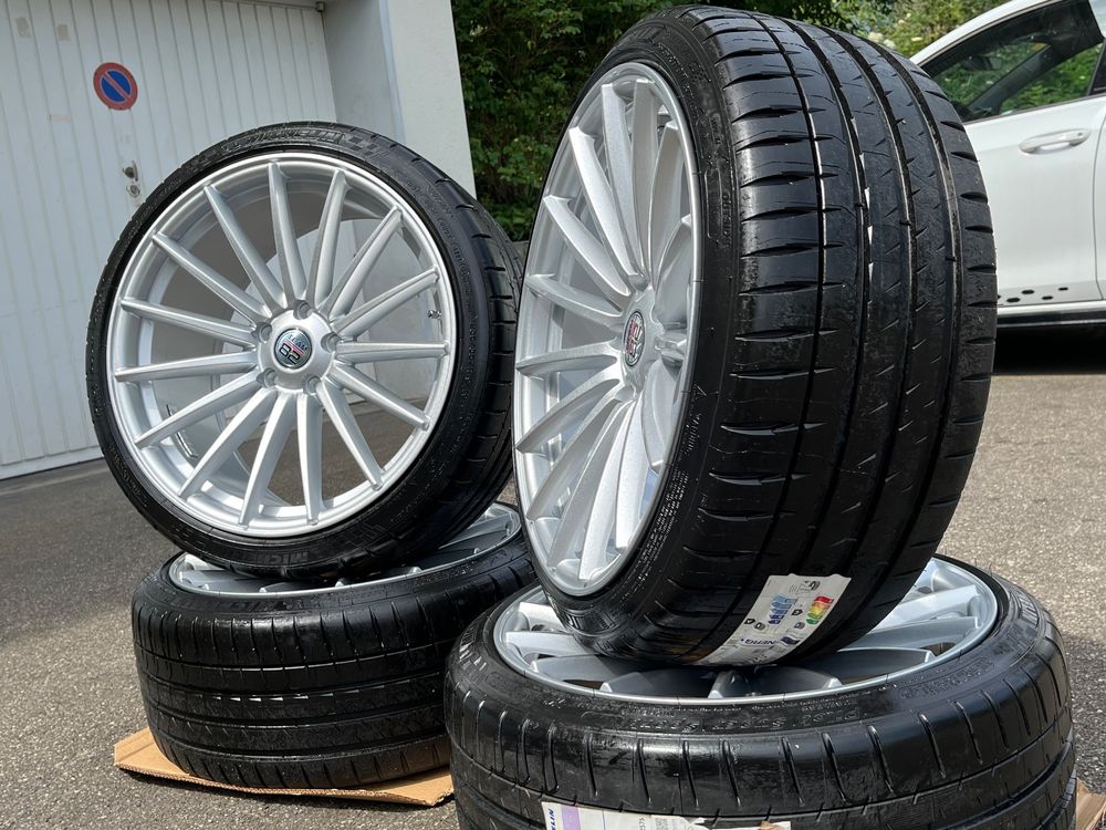 Team82 RS114 9.5x19 / 5x112 with Black Caps | Kaufen auf Ricardo