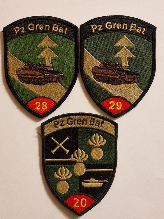 Panzer Badge Trio Badges Panzer Gren Rot Velcro (Gebraucht) in Nyon für ...