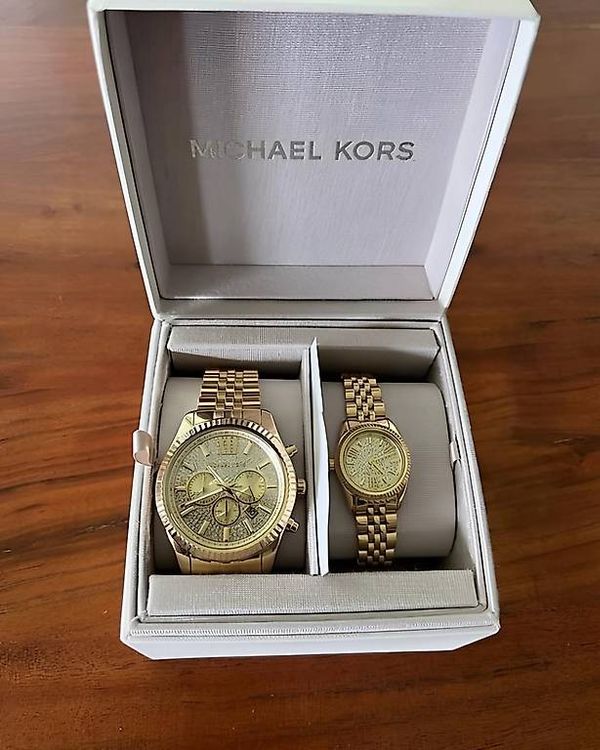Neu und ungetragen Michael Kors Lexington MK1047 Uhren SET (Gebraucht ...