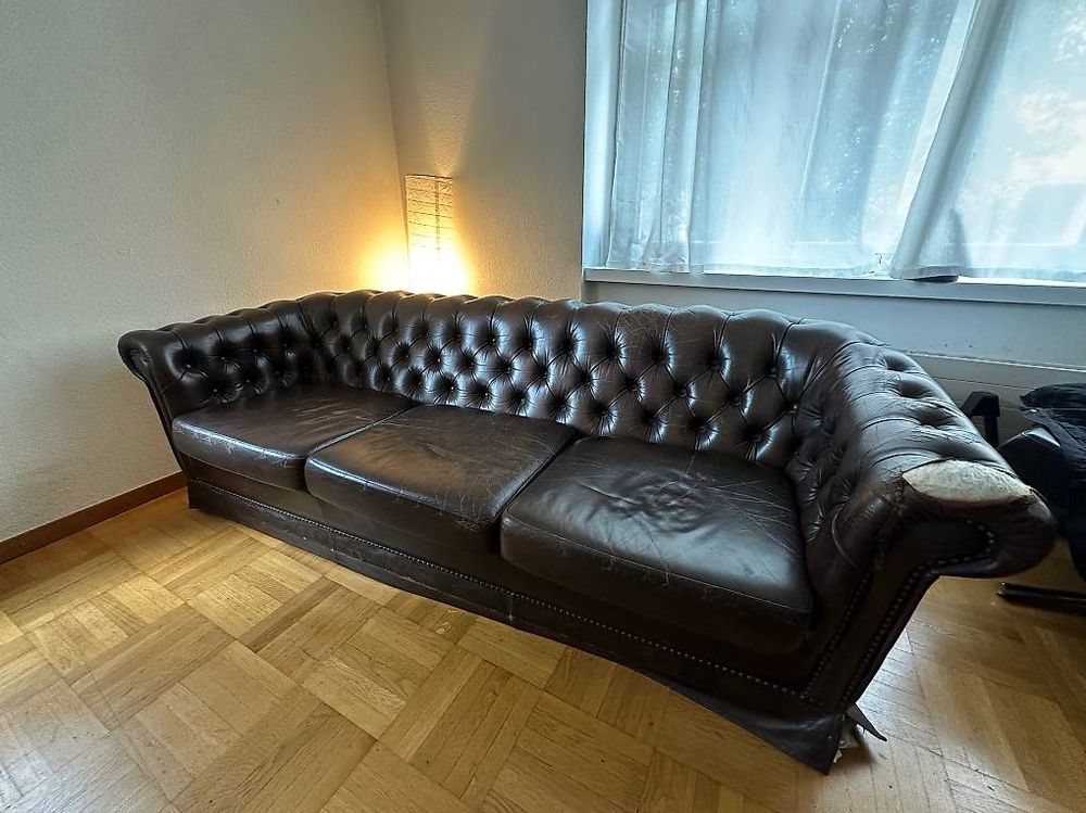 Vintage Ledersofa im Chesterfield Style (Gebraucht) in Zürich für CHF ...
