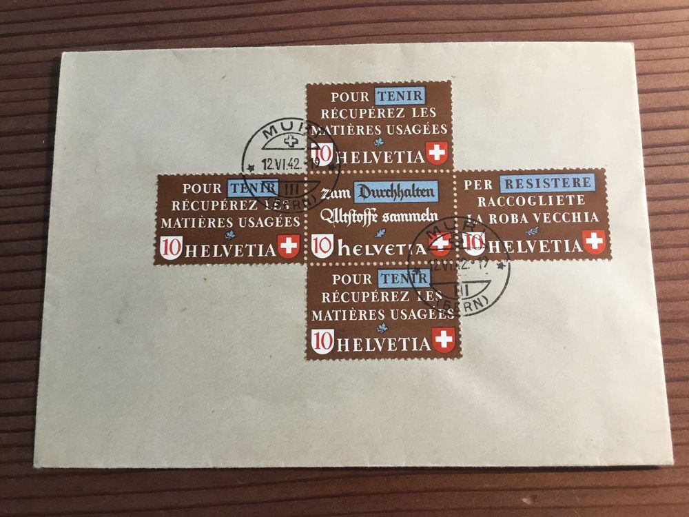 Altstoff als Kreuz 1942 auf Brief | Kaufen auf Ricardo