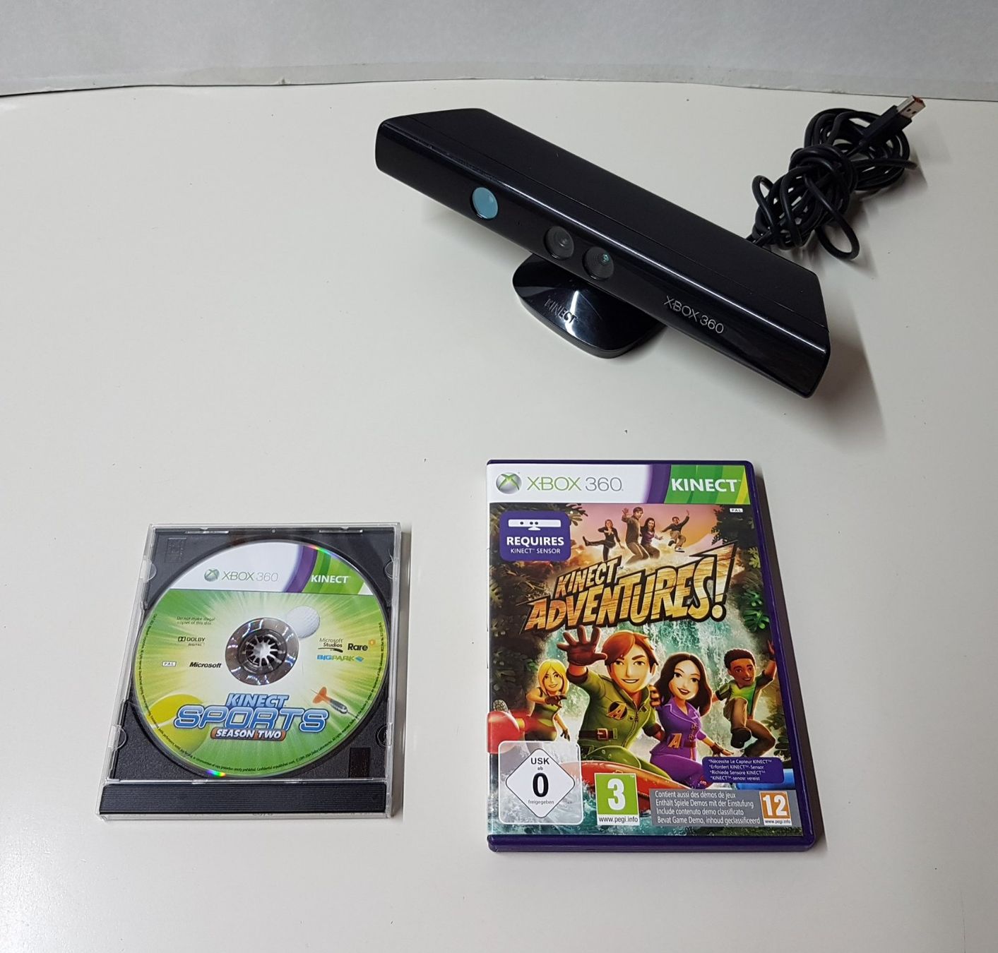 XB 360 Kinect Sensor mit 2 Spiele (Gebraucht) in Schüpfheim für CHF 32.8 – mit Lieferung auf ...