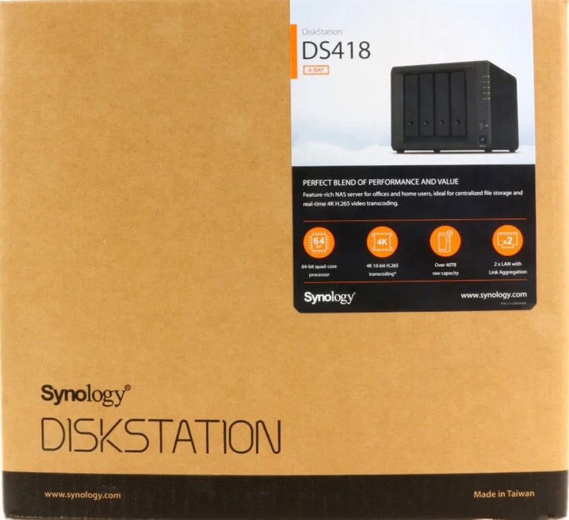 Synology DS418 40TB Hitachi 4 Bay NAS-Lösung, neu (Neu und ...