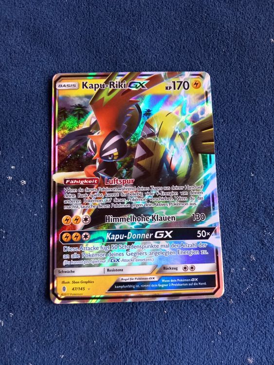 Kapu-Riki GX/Tapu Koko GX HOLO Rare (DE) Guardians Rising 47 (Neu ...