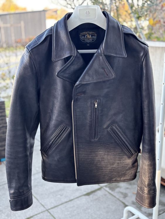 New Double Helix Japan leather jacket sz 42 M L (Neu (gemäss ...