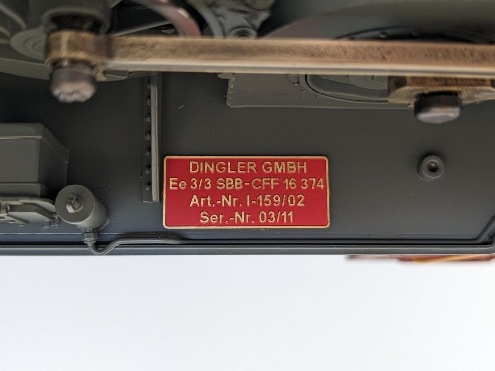 SBB-CFF Ee 3/3 16374 Dingler I-159/02 FS EXCLUSIVMODELL (Gebraucht) in Grenchen für CHF 5700 ...