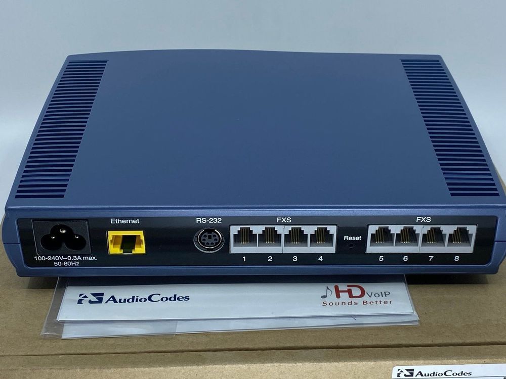 AudioCodes MediaPack 118 Analog VoIP Gateway 8 FXS (Neu (gemäss Beschreibung)) in Langwiesen für ...