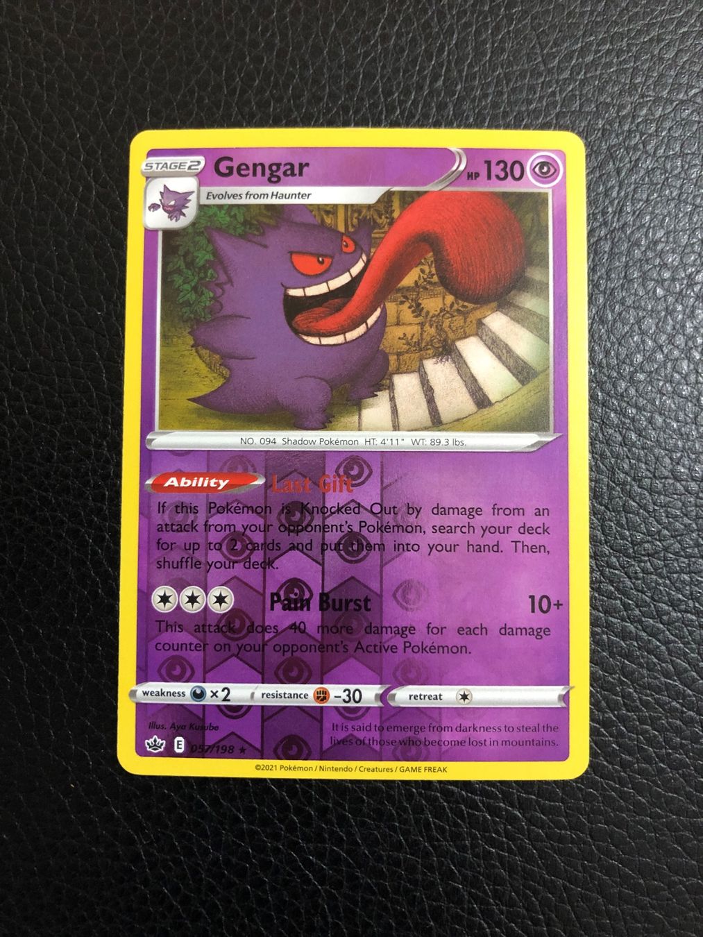 Chilling Reign Gengar rare reverse 57/198 NM Ab 1 (Gebraucht) in ...