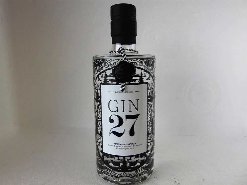 1 Fl. Gin 27 Premium Appenzeller Dry 43% (Neu und originalverpackt) in ...