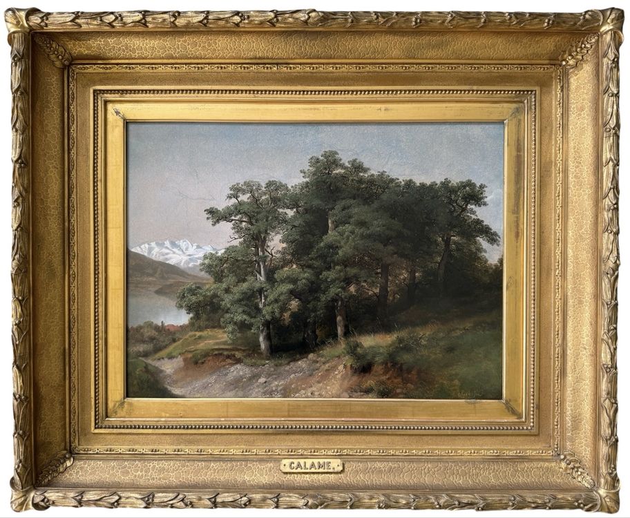 ALEXANDRE CALAME – Oberhofen, Thunersee, Blüemlisalpmassiv (Gebraucht ...