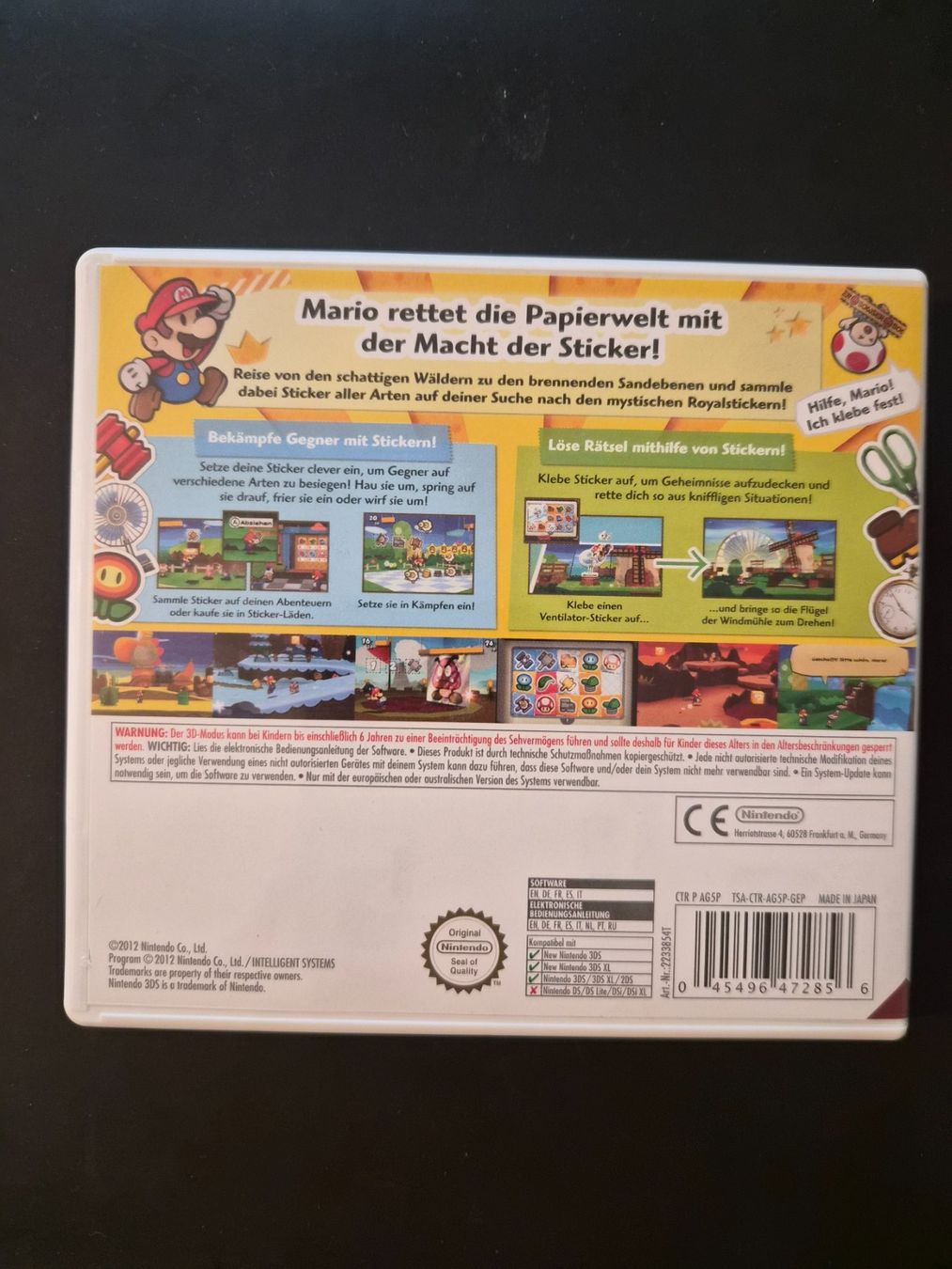 Nintendo 3 DS Spiel Paper Mario Sticker Star ab 1.- (Neu (gemäss ...