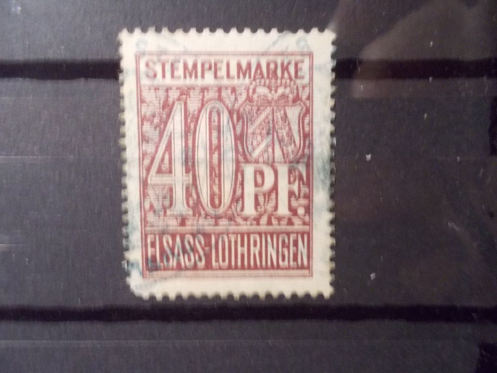 Stempelmarke Elsass-Lothringen o | Kaufen auf Ricardo