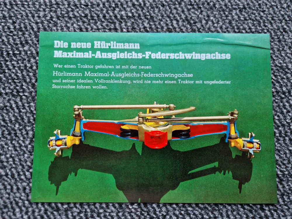 Original Poster Traktor Hürlimann Federschwingachse (Gebraucht) in ...